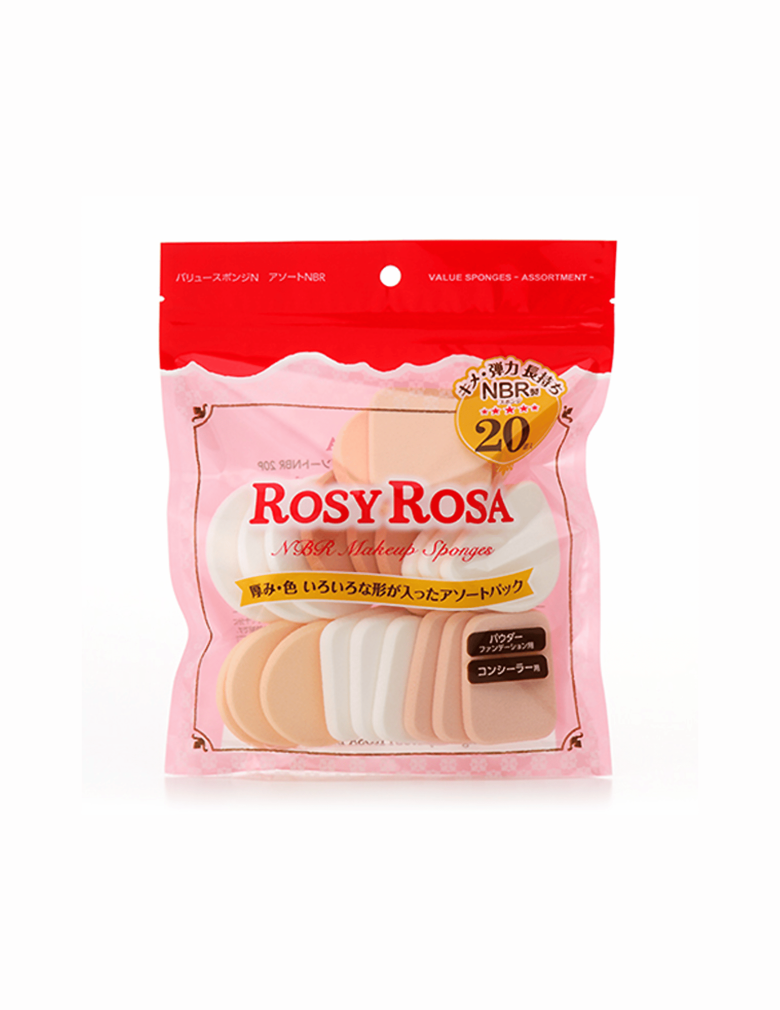 Rosy Rosa NBR Assorted Value Makeup Sponge – Unique Bunny