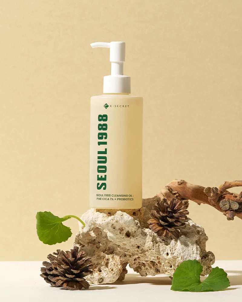 K-SECRET SEOUL 1988 Cleansing Oil: Pine Cica 1% + Probiotics – Unique Bunny